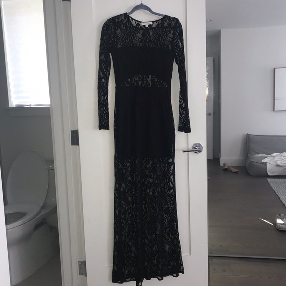 Alexis | Dresses | Alexis Marisol Sheer Lace Gown | Poshmark